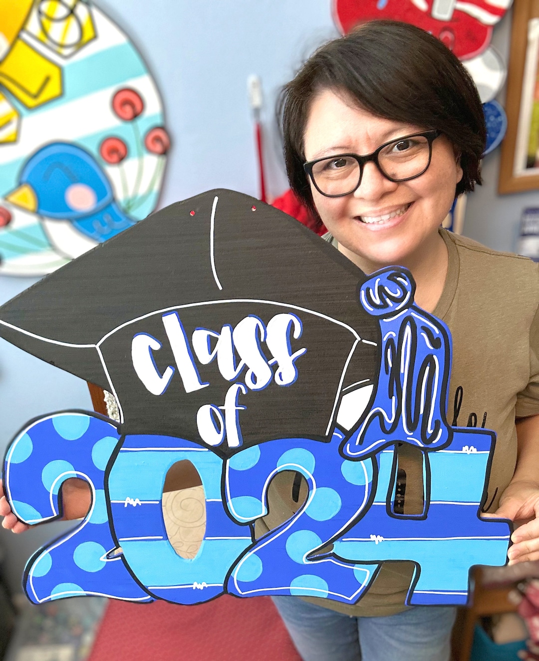 Graduation Door Hanger, Class of 2025 Decoration for Front Door ...