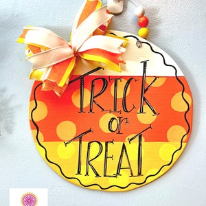 Candy Corn Door Hanger, Fall Door Hanger for Front Door, Happy Fall ...