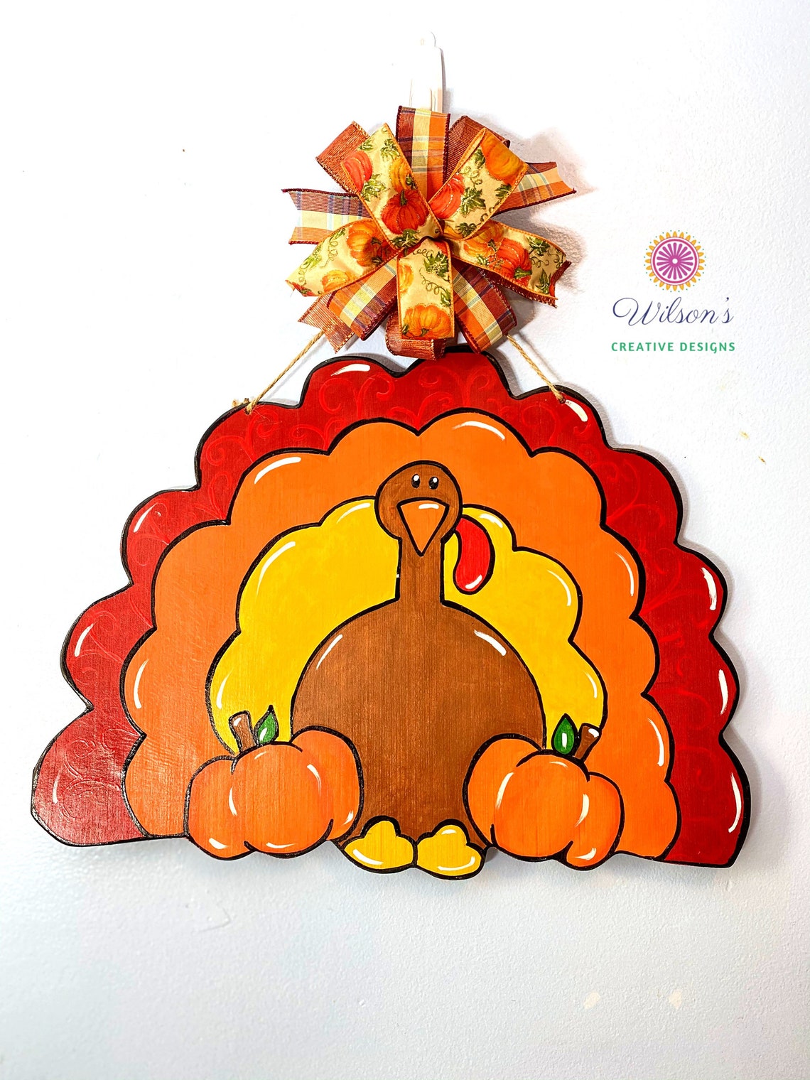 Turkey Door Hanger Thanksgiving Door Hanger Fall Door - Etsy