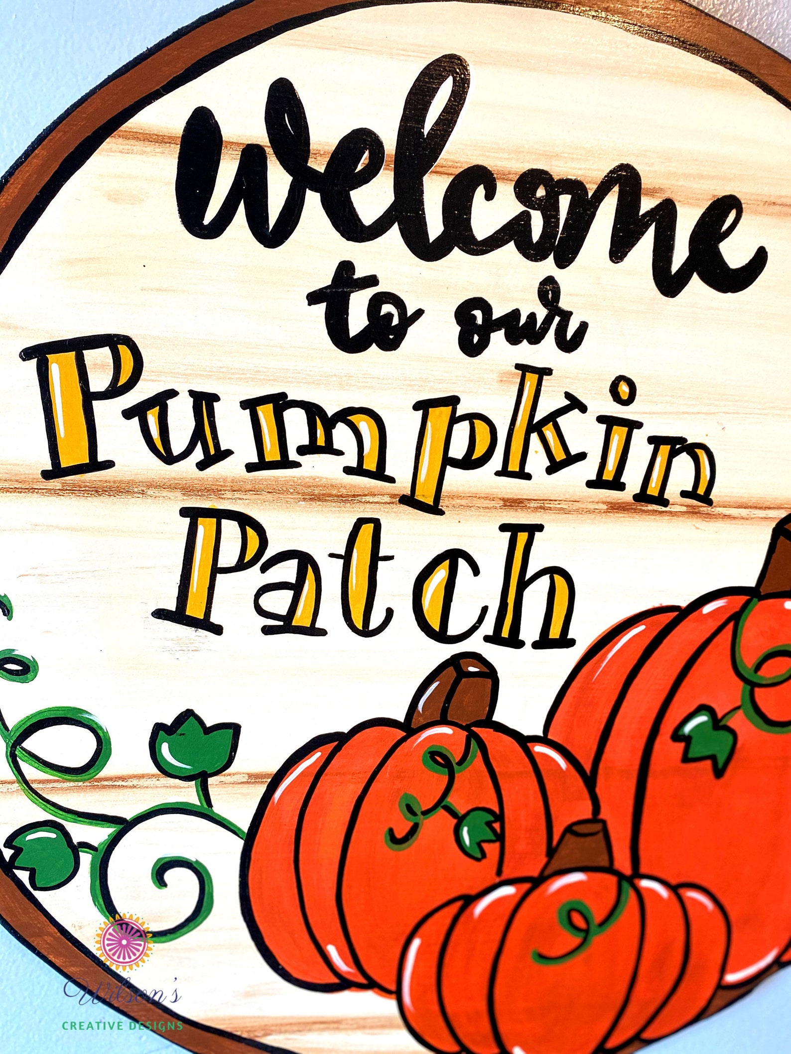 Welcome to Our Pumpkin Patch Door Hanger Welcome Pumpkin Door - Etsy