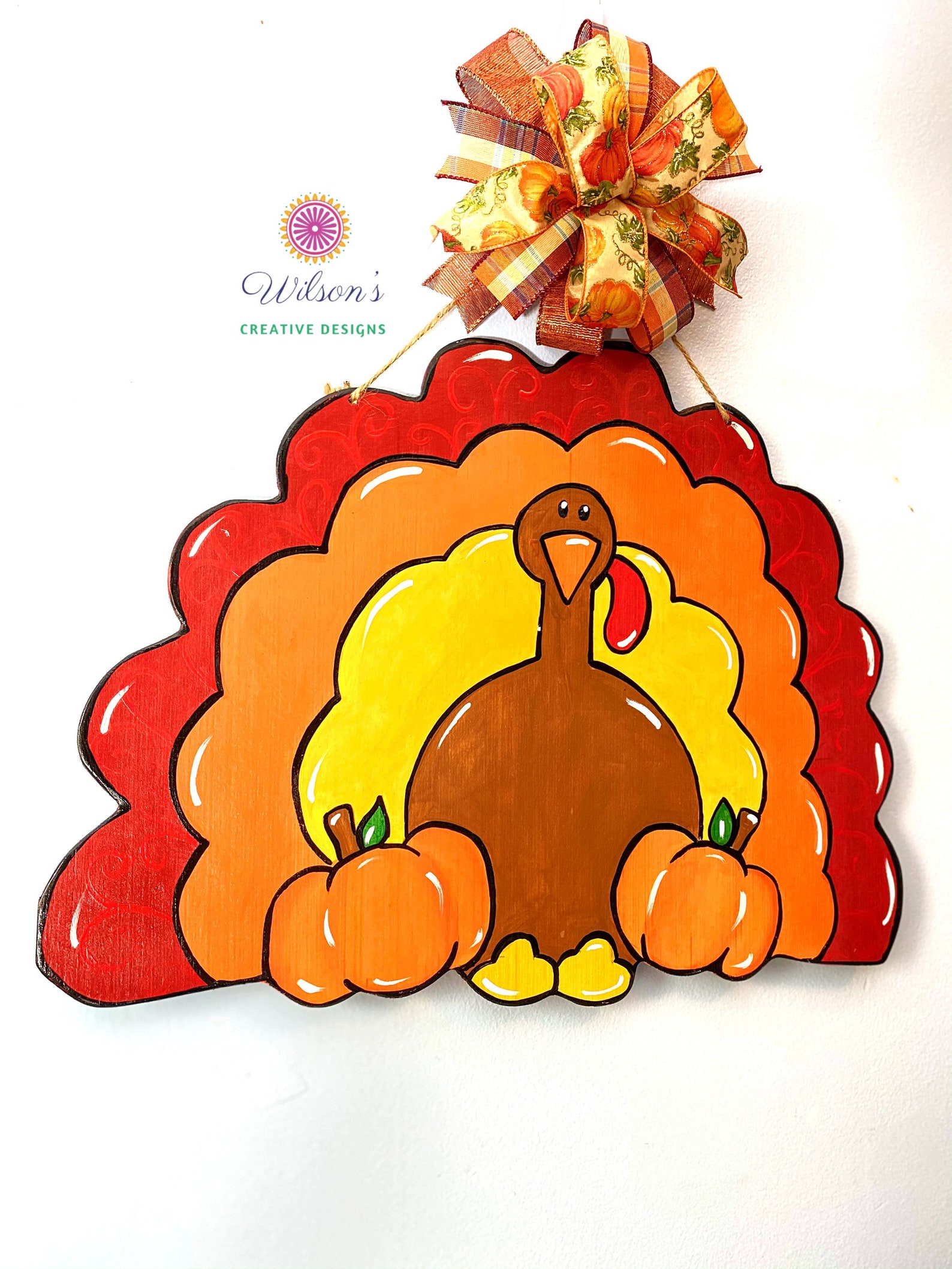 Turkey Door Hanger Thanksgiving Door Hanger Fall Door - Etsy