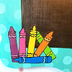 Teacher Door Hanger With Chalk Board, First Day of School Sign, Back to ...