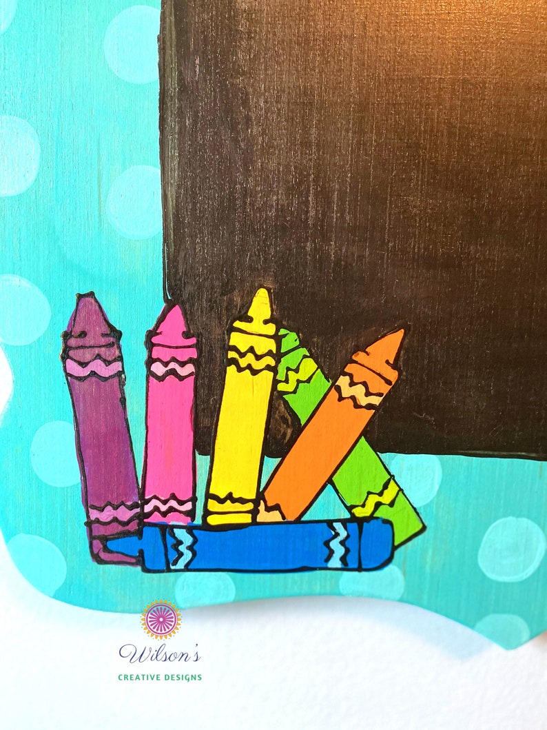 Teacher Door Hanger With Chalk Board First Day of School - Etsy