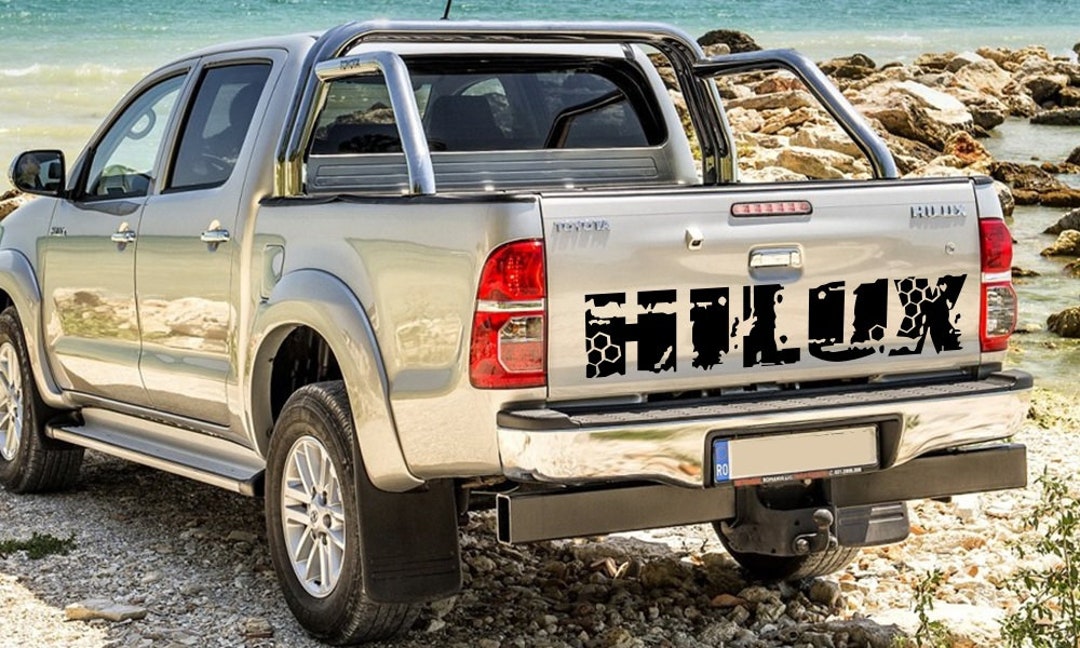 Toyota Hilux Tailgate Rear Door Sticker Mountains Sport Pickup SUV ...
