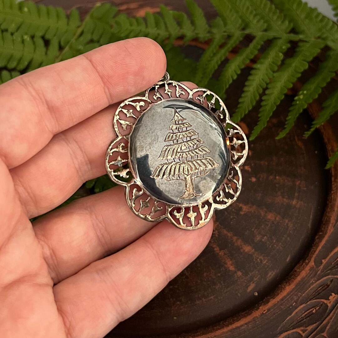 Vintage Sterling Silver Pendant - Tree of Life Amulet - Pagan Wiccan ...