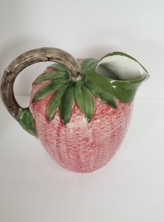 Vintage Bassano Strawberry Pitcher Vintage Majolica | Etsy
