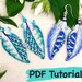 Feather Cane Earring Tutorial, Polymer Clay Earing Tutorial, Jewellery ...