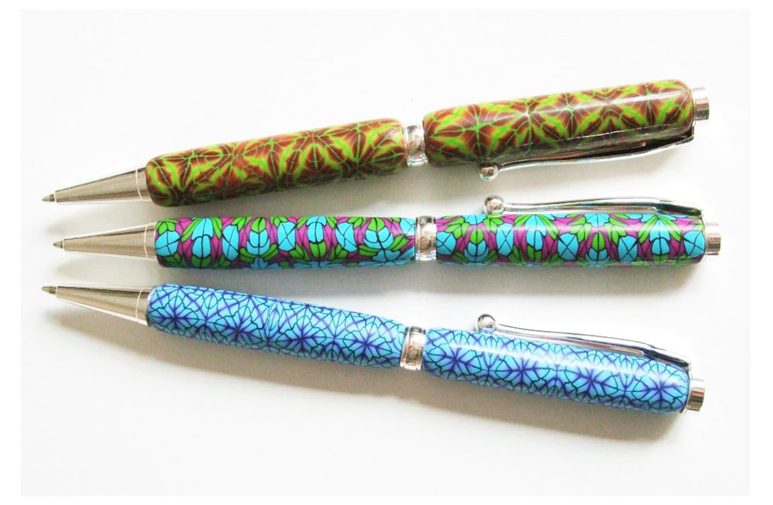 Covering Pen Blanks With the OG Cane in Polymer Clay, Covering Pen ...
