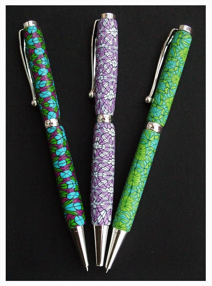 Covering Pen Blanks With the OG Cane in Polymer Clay, Covering Pen ...