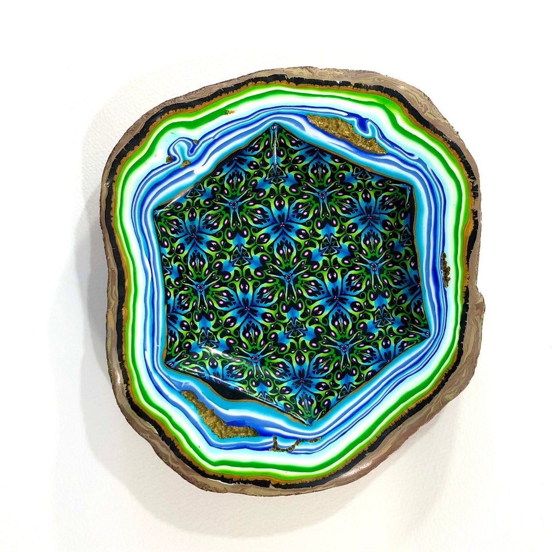 Polymer Clay Bowl, Faux Geode Bowl, Decorative Bowl, Decorated Bowl ...