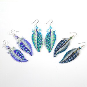 Feather Cane Earring Tutorial, Polymer Clay Earing Tutorial, Jewellery ...