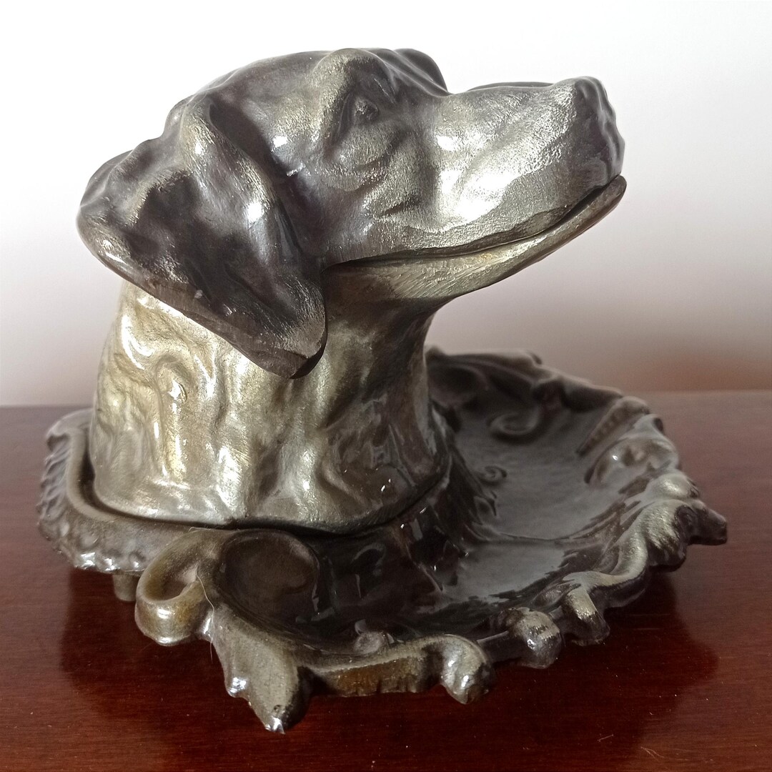 Vintage Soviet Hunting Dog Head Shaped Metal Ash Tray, Gift Idea. - Etsy