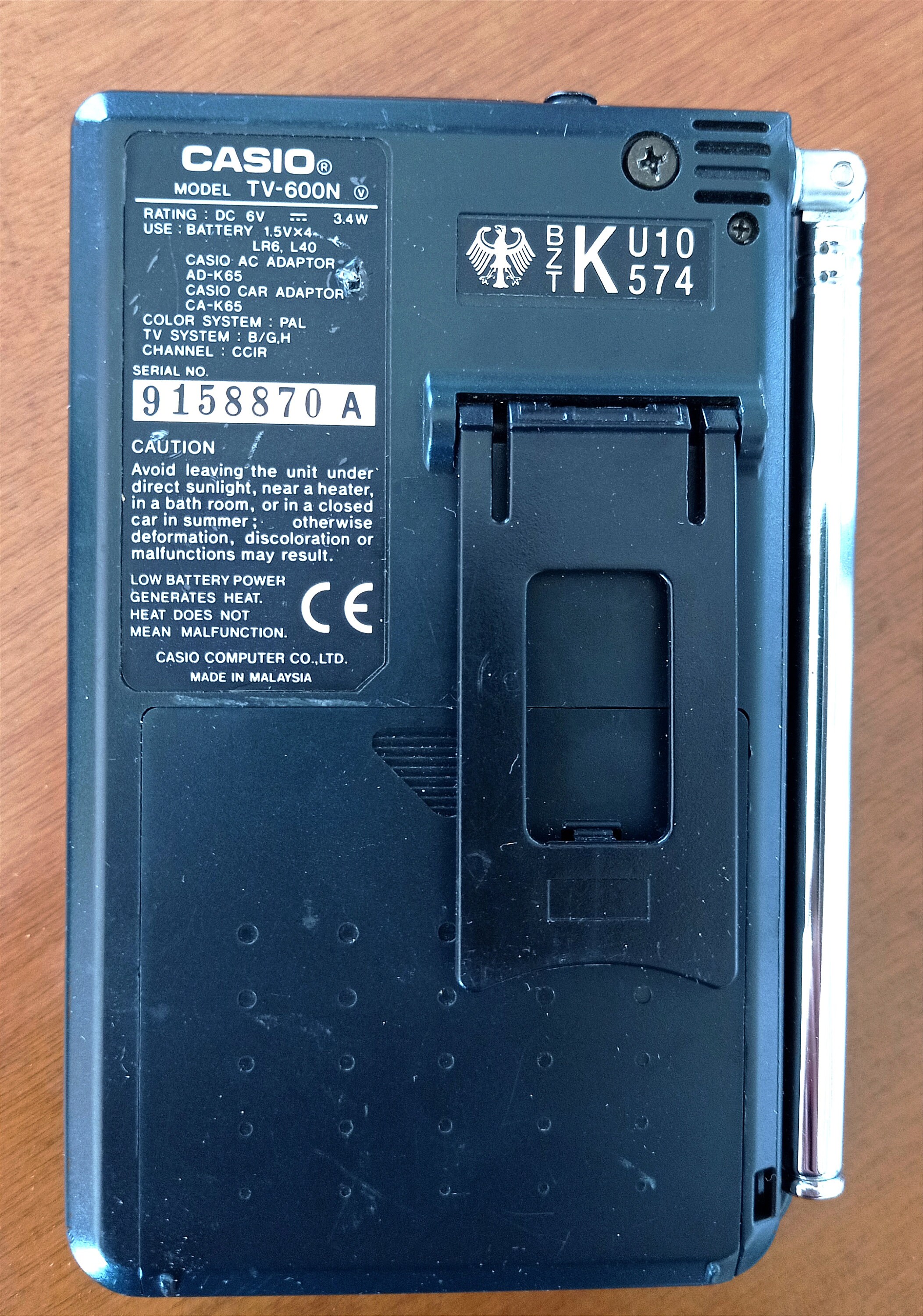 Vintage Casio LCD TV-600N Portable Television From the '90s, Colour ...