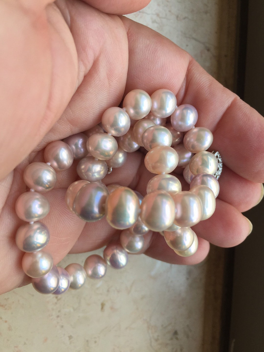 Genuine Freshwater Cultured Pearl.natural Beautiful Pale - Etsy
