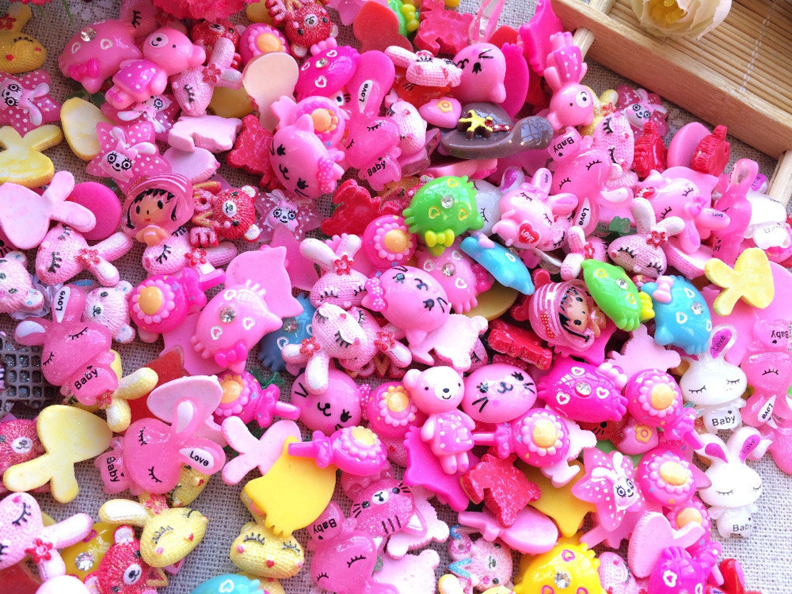 Kawaii Slime Charms Cute Slime Kit Bear Charms Cute | Etsy