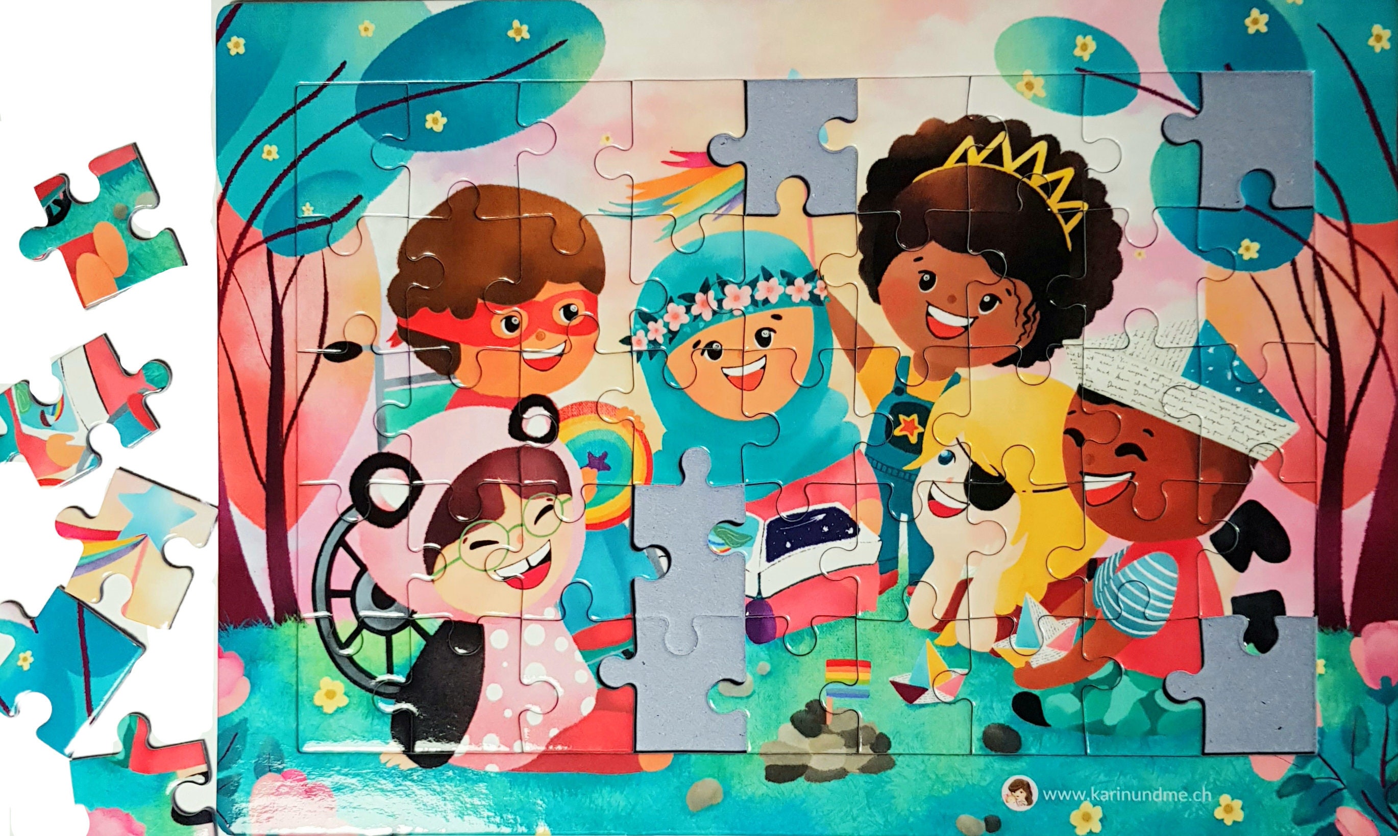 45 Pieces Puzzle for Inclusive Kids - Etsy