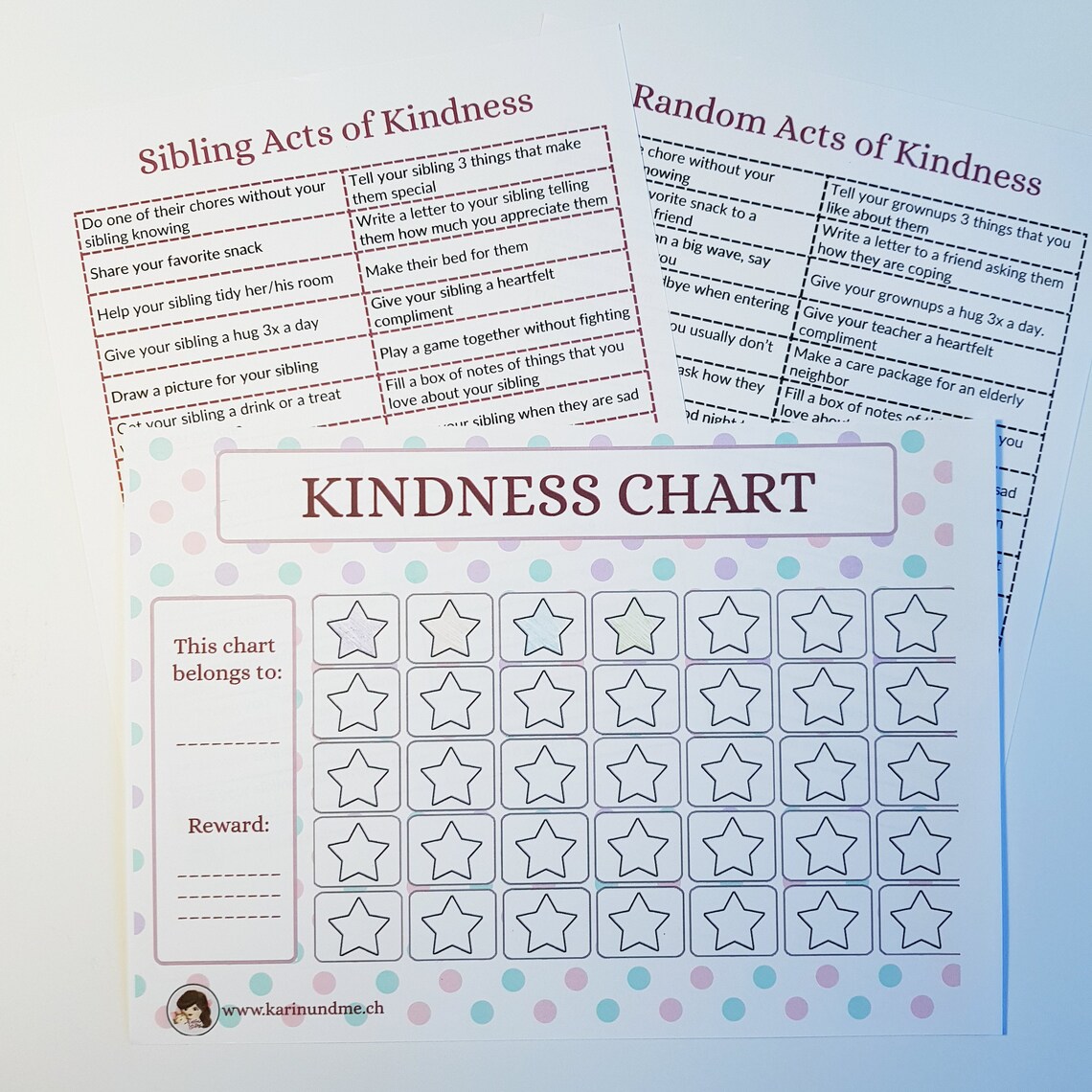 Kindness & Inclusion Printable Activity W/ Chart Random Acts - Etsy