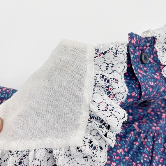 Polly Flinders Vintage Girls 6X Blue Floral Smocked P… - Gem