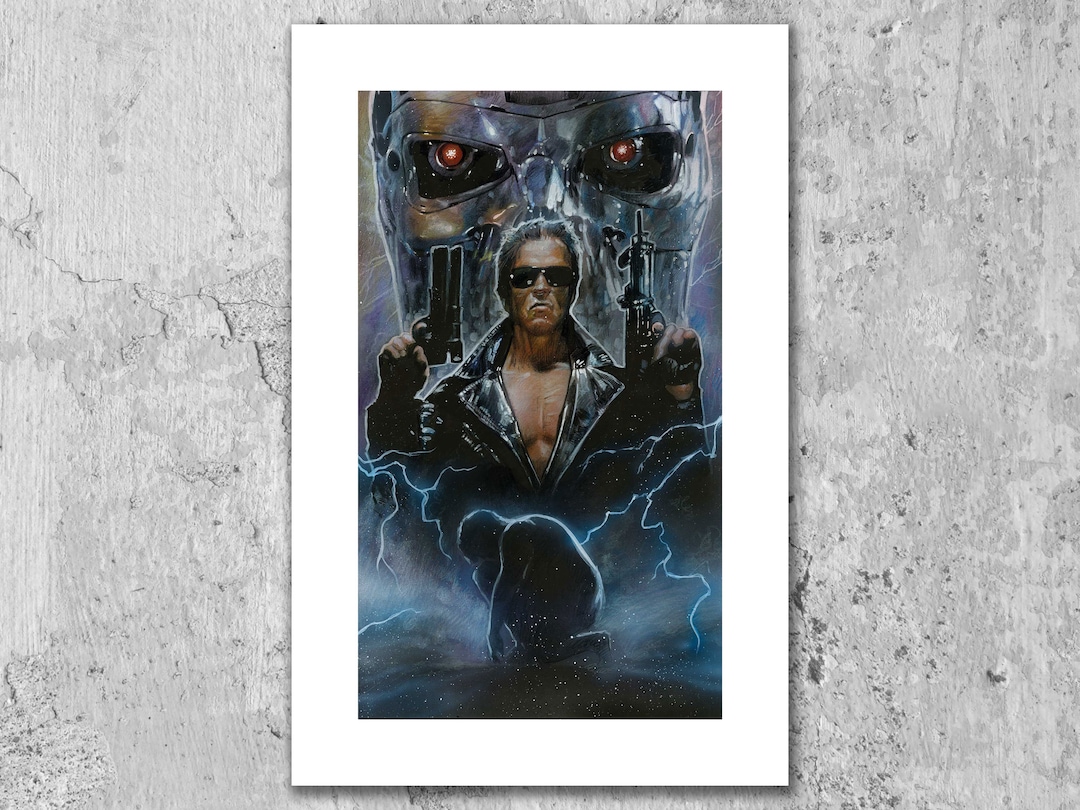 The Terminator T800 Model 101 Art Print Wall Art Scifi - Etsy