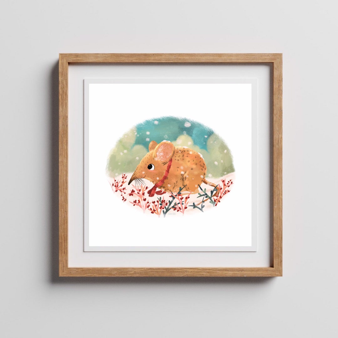 Festive Shrew Art Print - Etsy