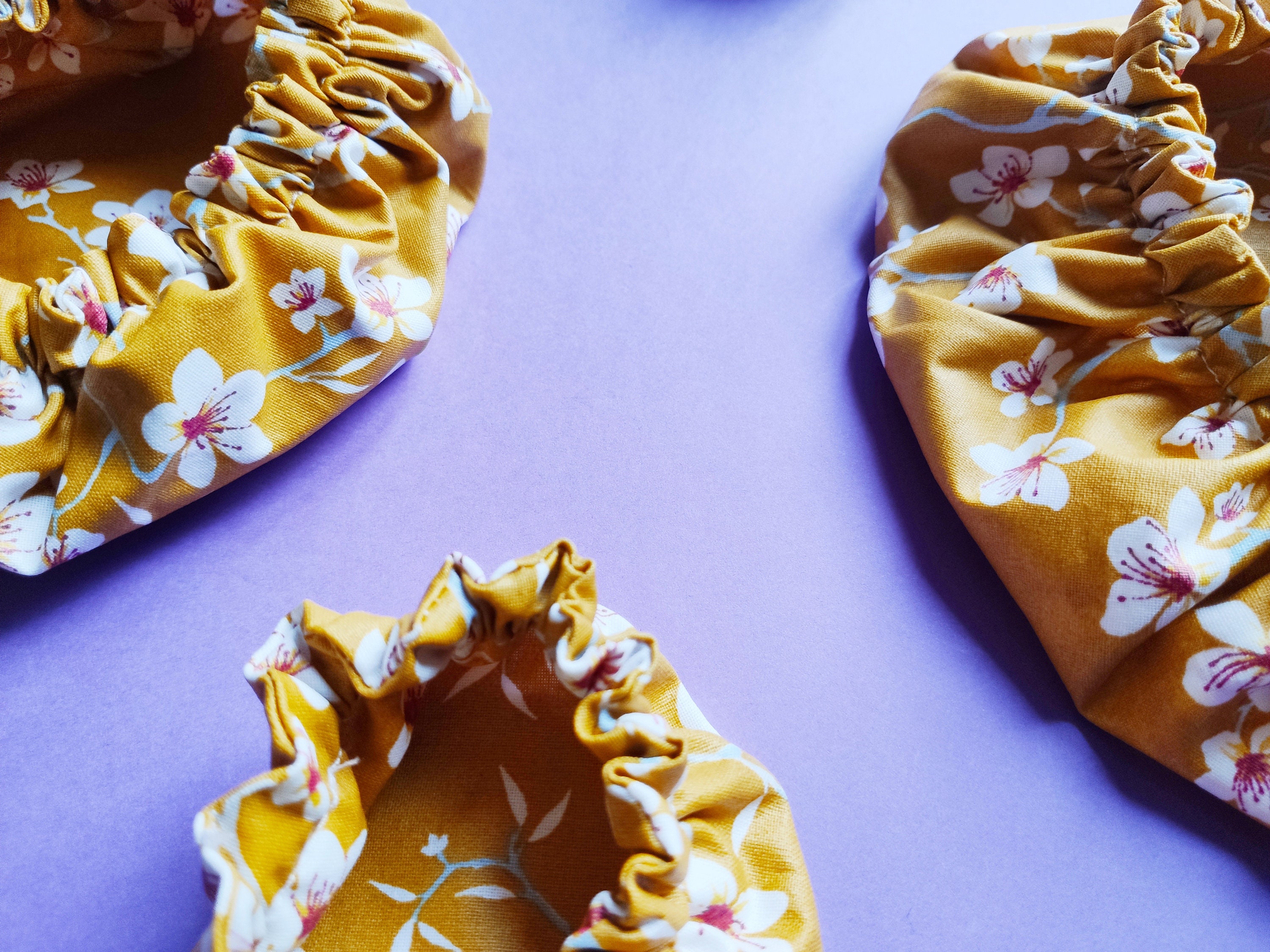 Reversible Food Charlottes Patterns Yellow Cherry Blossoms - Etsy