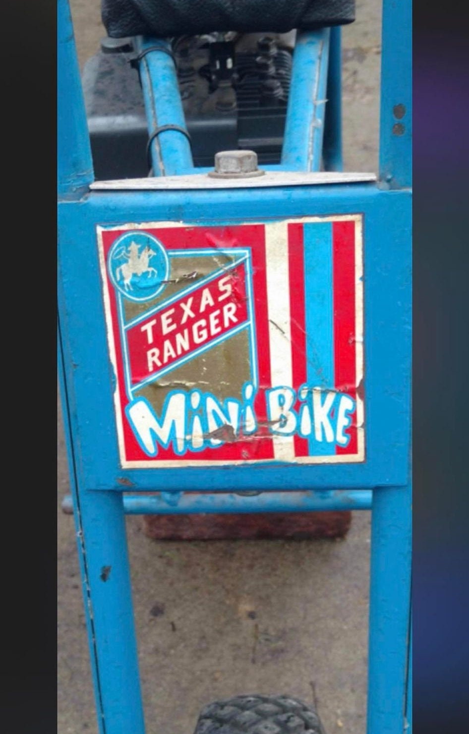 Texas Ranger Mini Bike Decal - Etsy