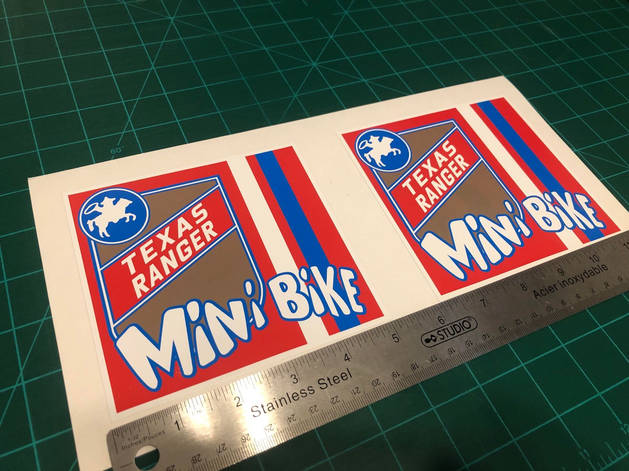 Texas Ranger Mini Bike Decal - Etsy