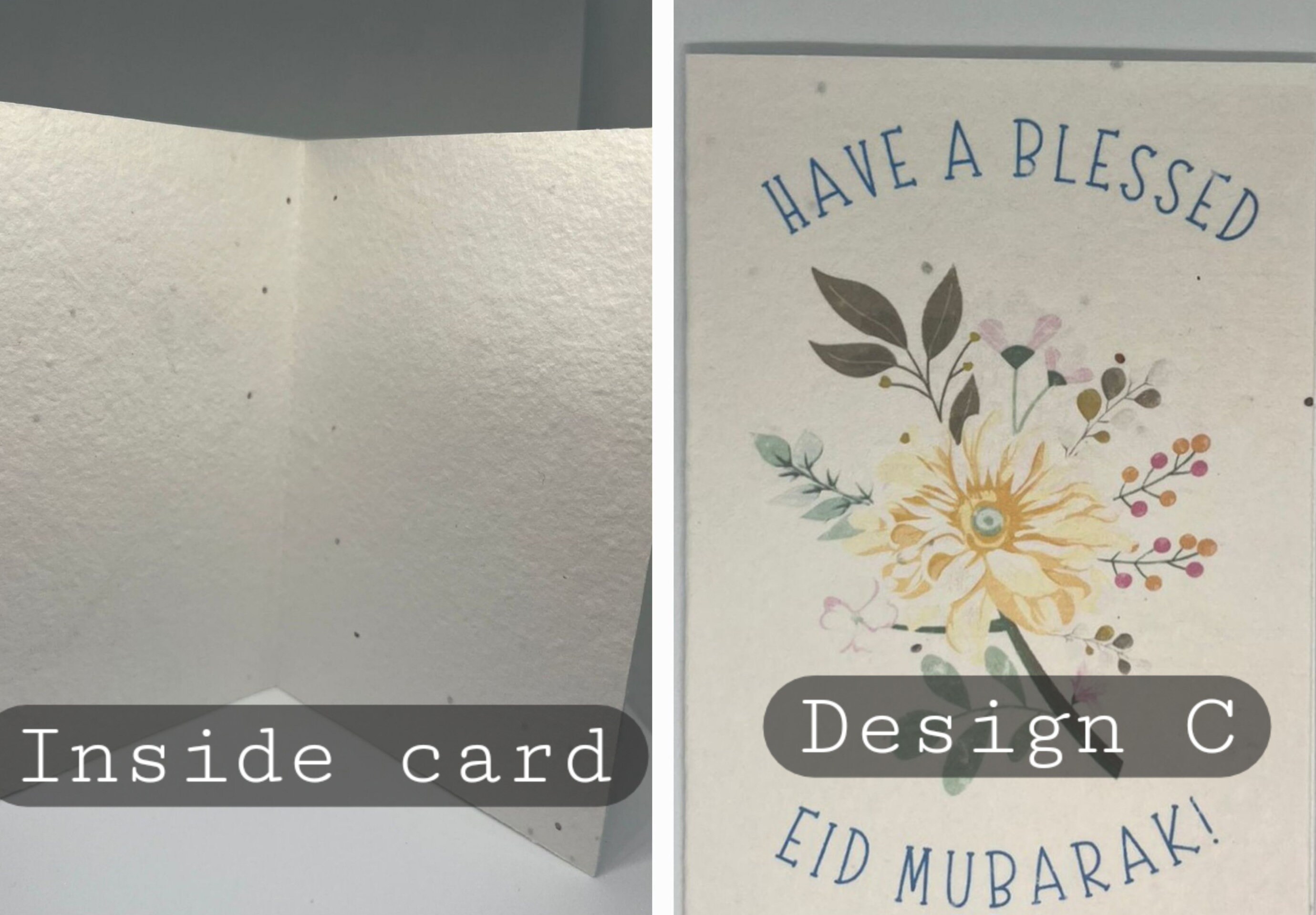 Eid Mubarak Card Eid Card Plantable Seed Card Wildflower Seed Card ...