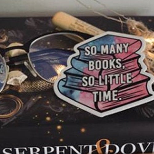 So Many Books so Little Time Sticker Bibliophile Book Nerd - Etsy