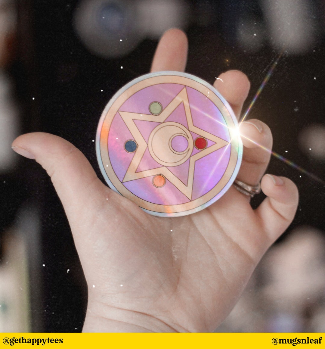 Holographic Sailor Moon Sticker | Magical Girl Vinyl Sticker | Anime ...