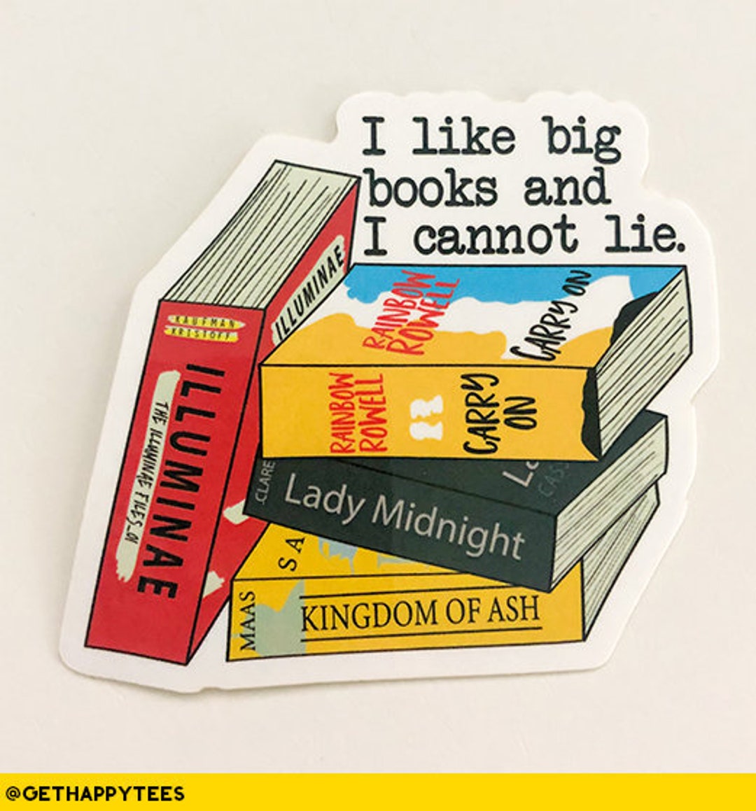 I Like Big Books Sticker Bibliophile Book Lover - Etsy