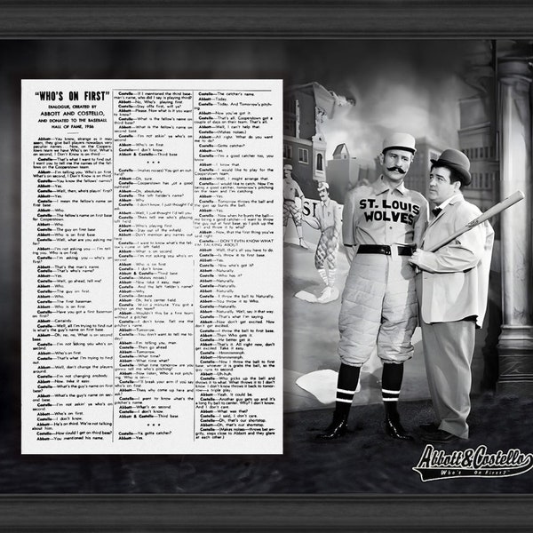 Abbott and Costello - Etsy