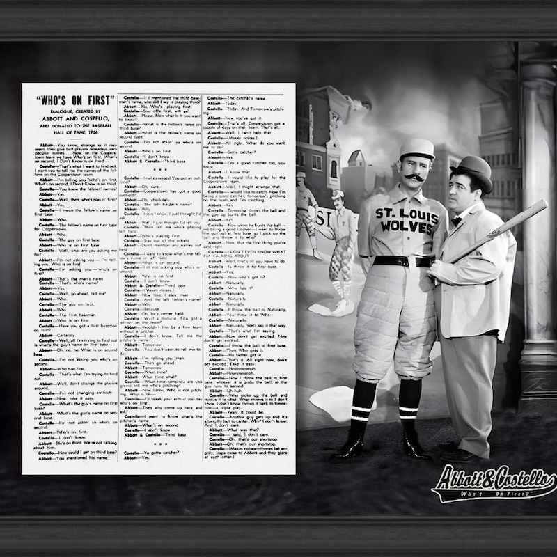 Abbott and Costello - Etsy