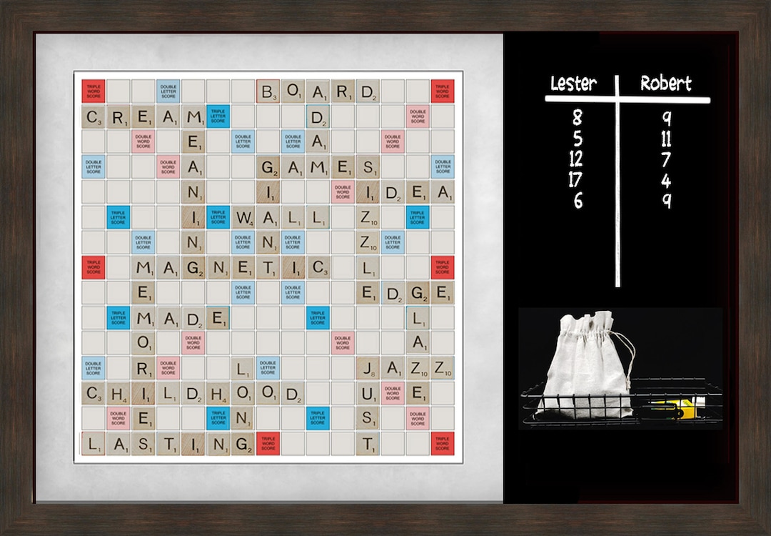 Large Wall Scrabble Game 48" X 33" Custom Colors Indoor Outdoor ...