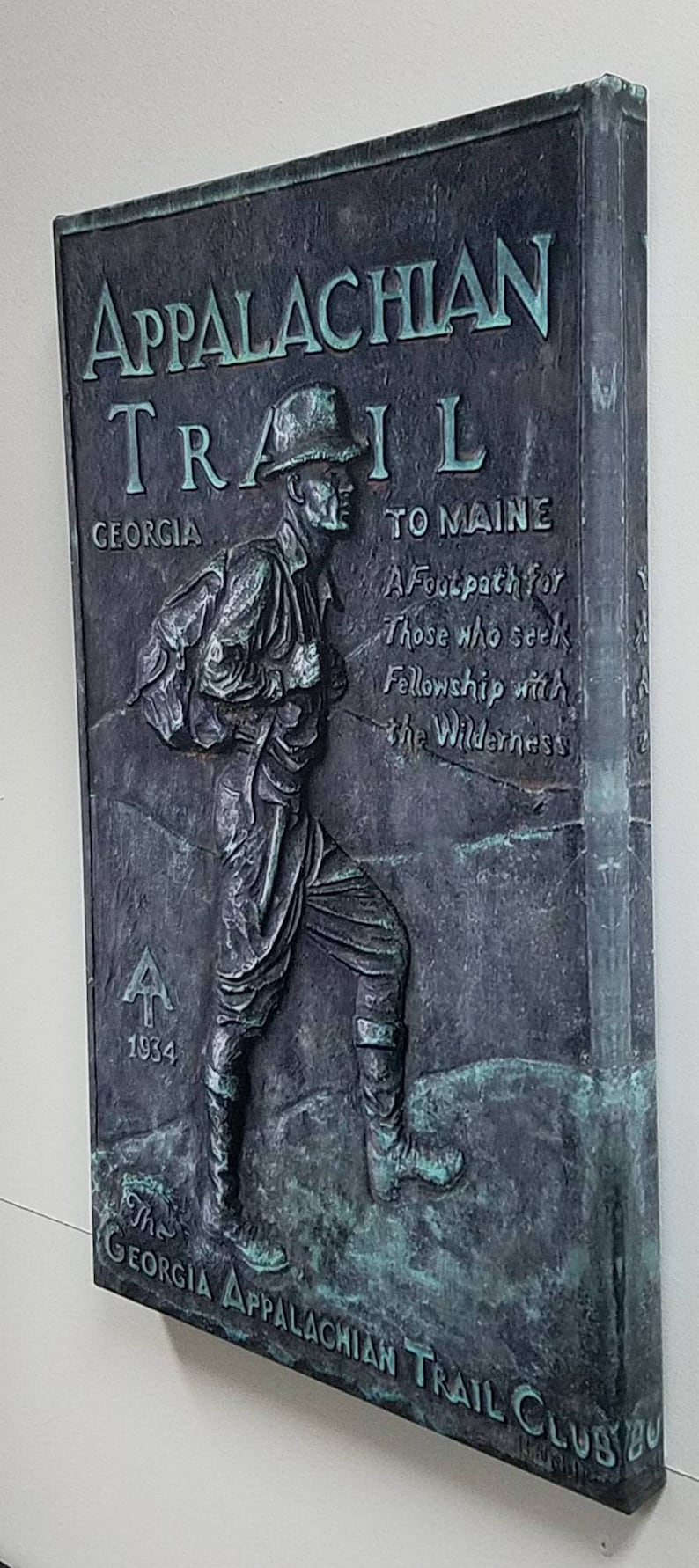 Appalachian Trail Plaque at Springer Mountain Trailhead | Etsy