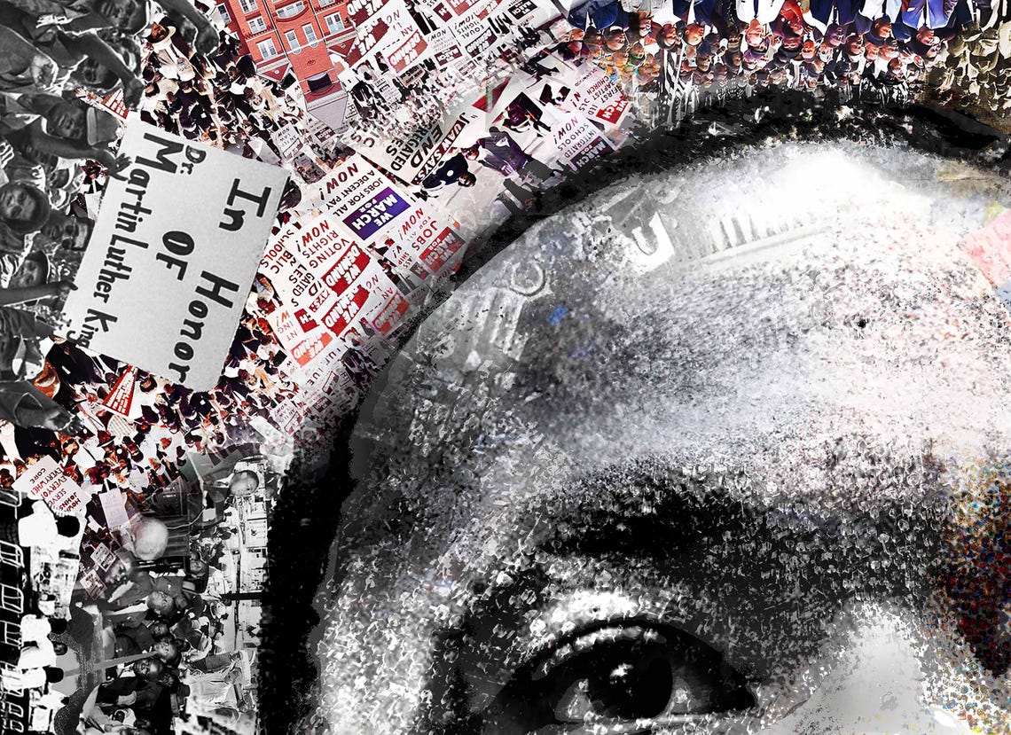 Dr. Martin Luther King "i Have a Dream" Collage Print - Civil Rights ...