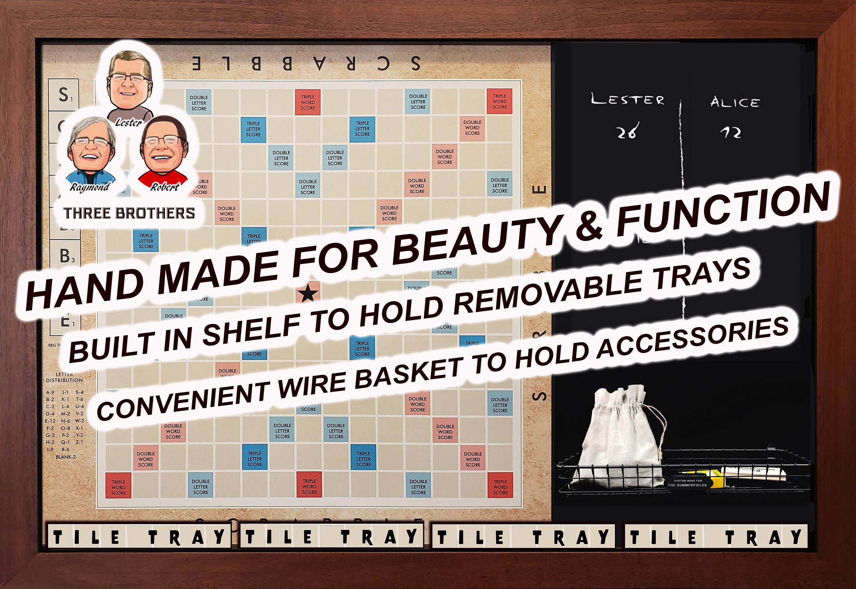 Our MEGA Wall Scrabble Game With Magnetic Tiles 90x - Etsy Canada