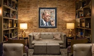 Donald Trump - Cigar Band Art - President Celebration Portrait - Framed ...