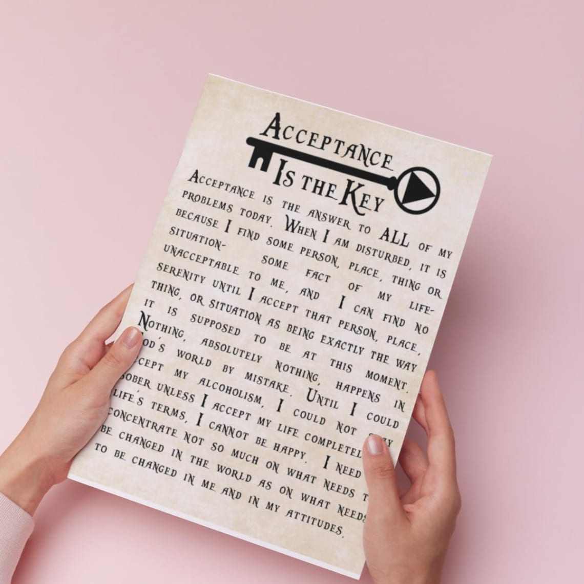 Acceptance Was the Answer - Alcoholics Anonymous - AA Big Book Page 417 ...