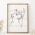 Bichon Line Wall Art, Dog Lovers Gift, Minimalist One Line Drawing ...