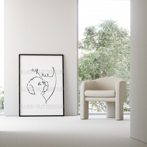 Bichon Line Wall Art, Dog Lovers Gift, Minimalist One Line Drawing ...