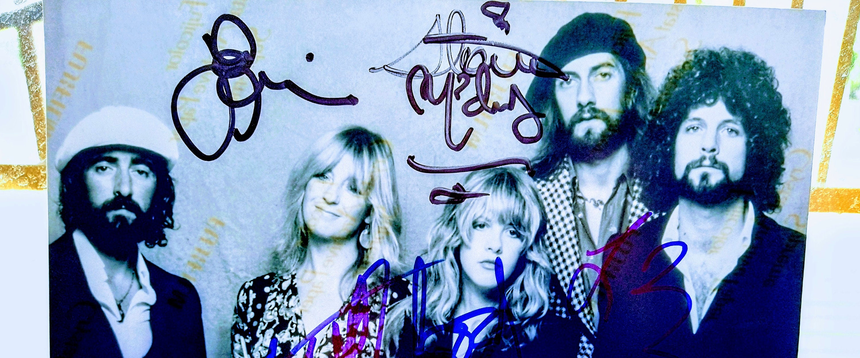 Fleetwood Mac 100% Genuine Vintage Fully Hand Signed Photo With COA - Etsy