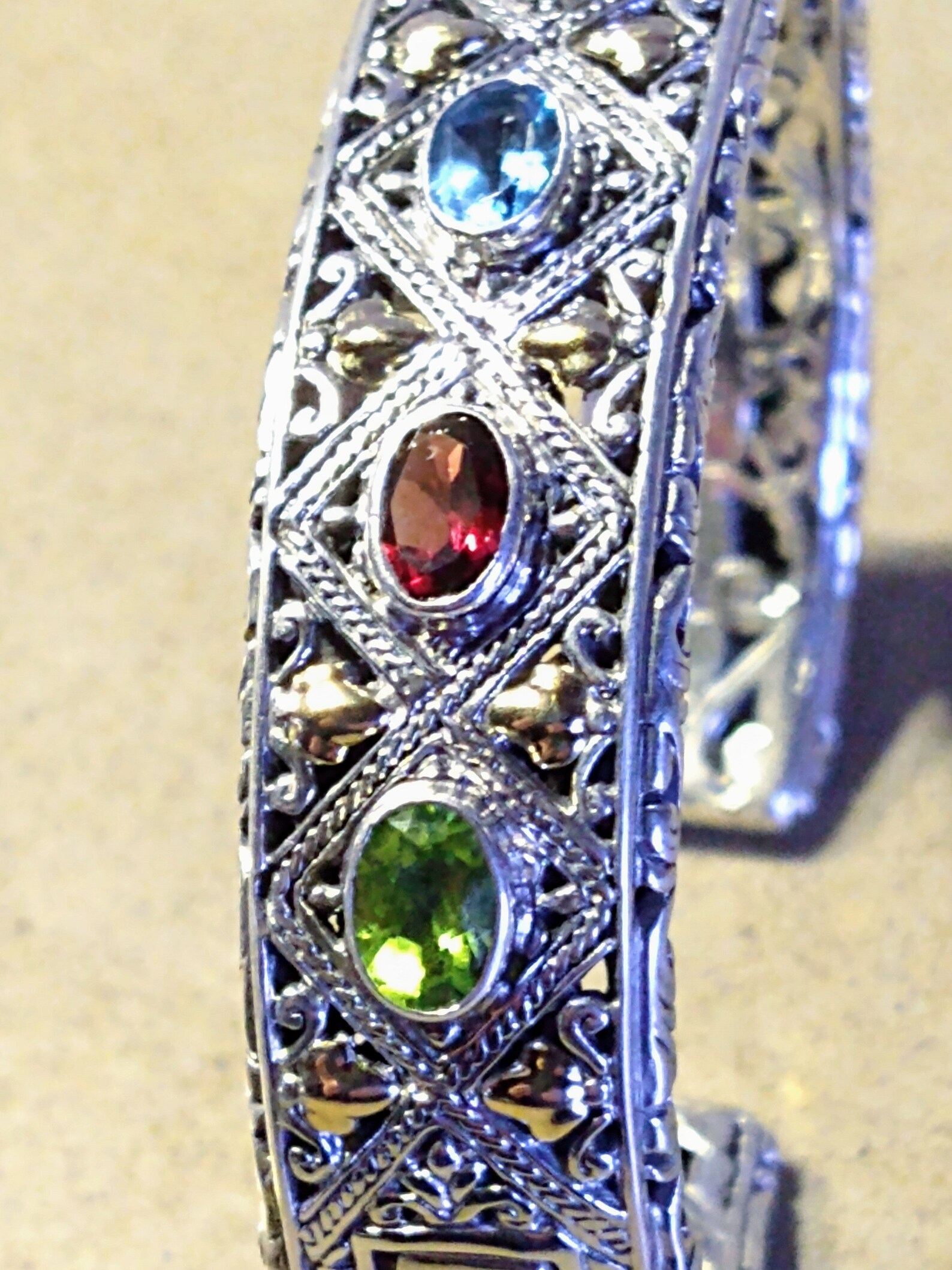 Robert Manse Multi Gemstone Sterling Silver With 18k Solid Gold Accent ...