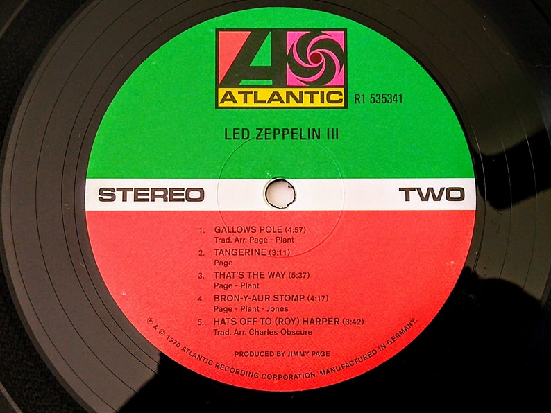 Led Zeppelin III 1970 180g Brand New Vinyl LP Promotional Genuine Hand ...