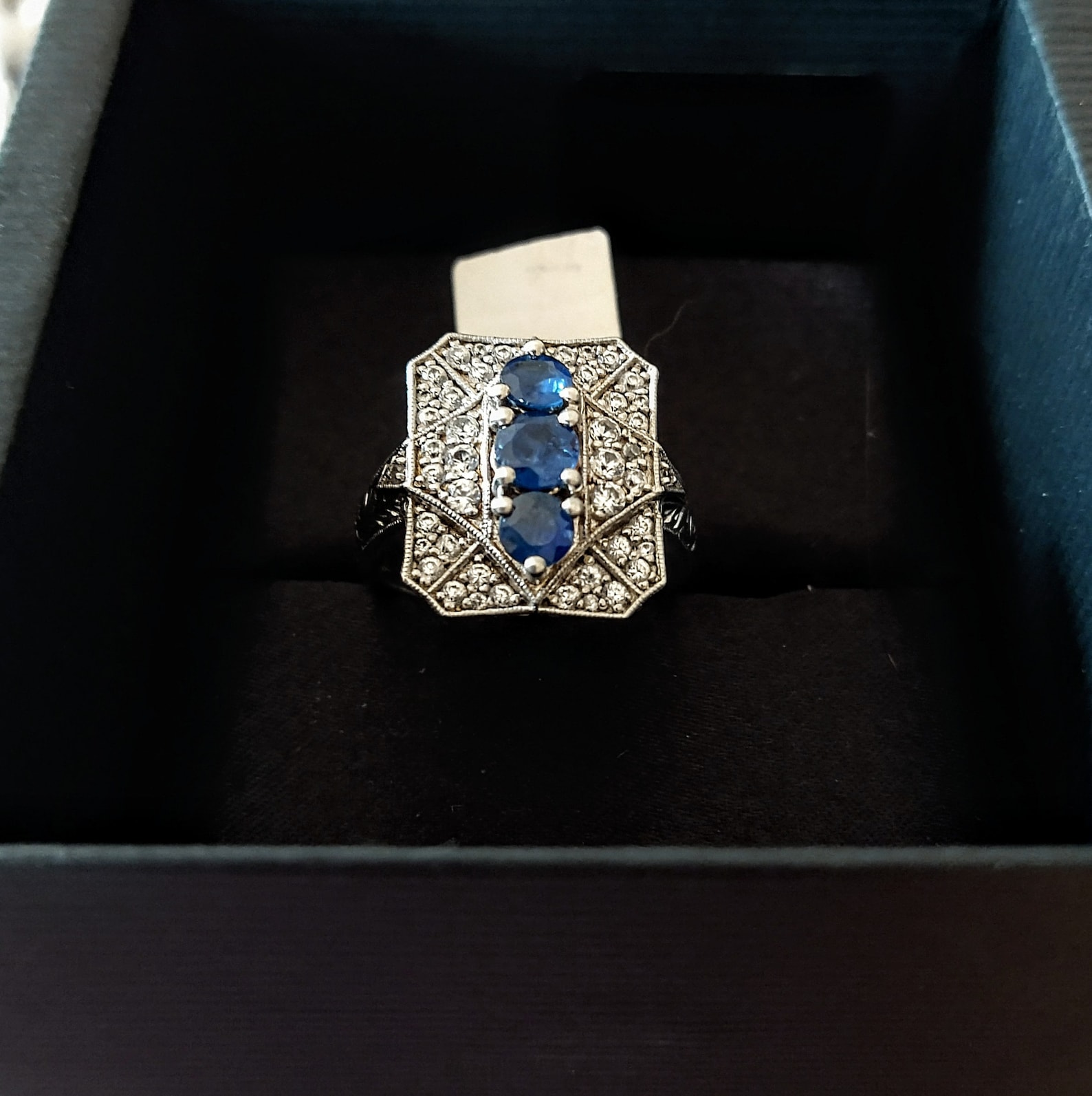 Generations 1912 Vintage Sterling Silver 1.24ct Kanchanaburi Sapphire ...