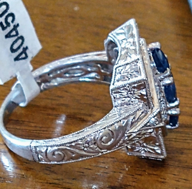 Generations 1912 Vintage Sterling Silver 1.24ct Kanchanaburi Sapphire ...