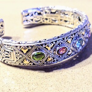 Robert Manse Multi Gemstone Sterling Silver With 18k Solid Gold Accent ...