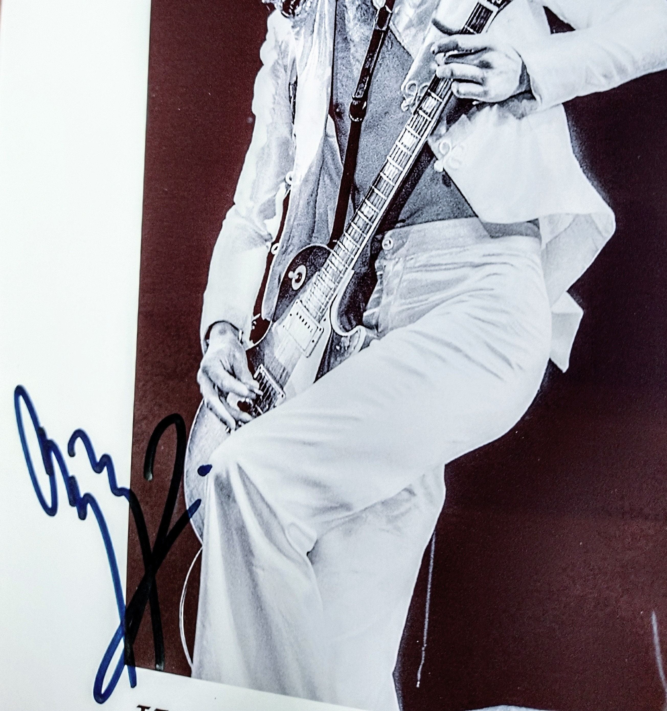 Led Zeppelin Rare Jimmy Page "zoso" Hand Signed Photo With COA - Etsy