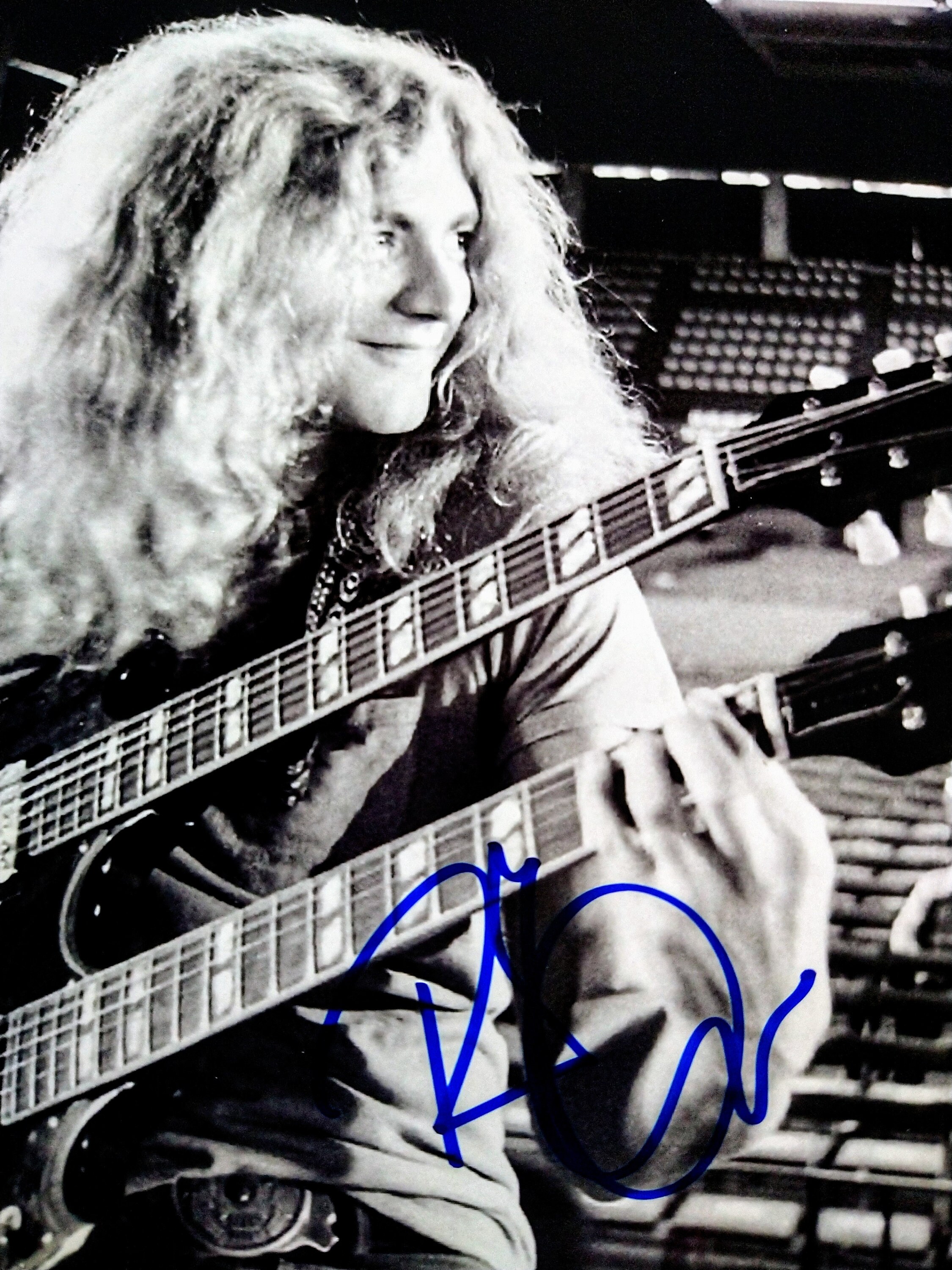 Led Zeppelin Robert Plant Hand Signed Photo With Certificate of ...