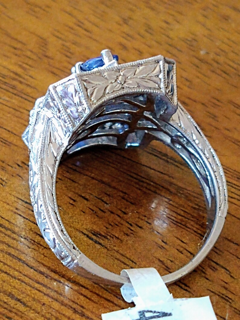 Generations 1912 Vintage Sterling Silver 1.24ct Kanchanaburi Sapphire ...